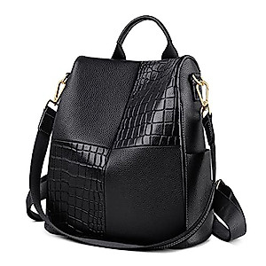 FOXLOVER Soft Genuine Leather Backpack Purse For Women Anti-theft Backpacks Versatile Shoulder Bag