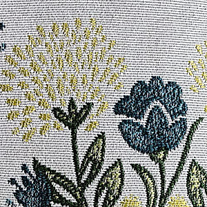 Anji Mountain Square Outdoor Pouf, Gordes Yellow, 18" x 18" x 18", Multicolor