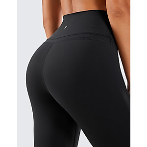 CRZ YOGA Womens Naked Feeling Workout 7/8 Yoga Leggings - 25 Inches High Waist Tight Pants Black XX-Small