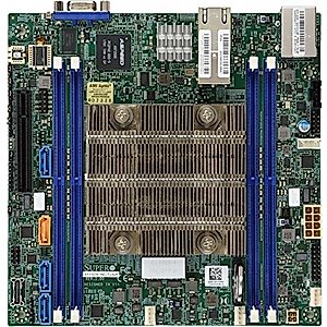 Supermicro MBD-X11SDV-16C-TLN2F-O X11SDV-16C-TLN2F - Motherboard - mini ITX - Intel Xeon D-2183IT - USB 3.0-2 x 10 Gigabit LAN - onboard graphics