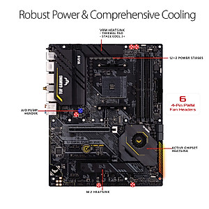 ASUS TUF Gaming X570-PRO (WiFi 6) AM4 Zen 3 Ryzen 5000 & 3rd Gen Ryzen ATX Motherboard (PCIe 4.0, 2.5Gb LAN, BIOS Flashback, HDMI 2.1, USB 3.2 Gen 2