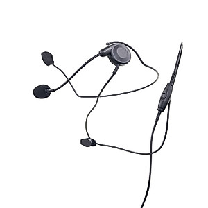 Kenwood Behind-the-neck Headset with Boom Mic for Two-Way Radios