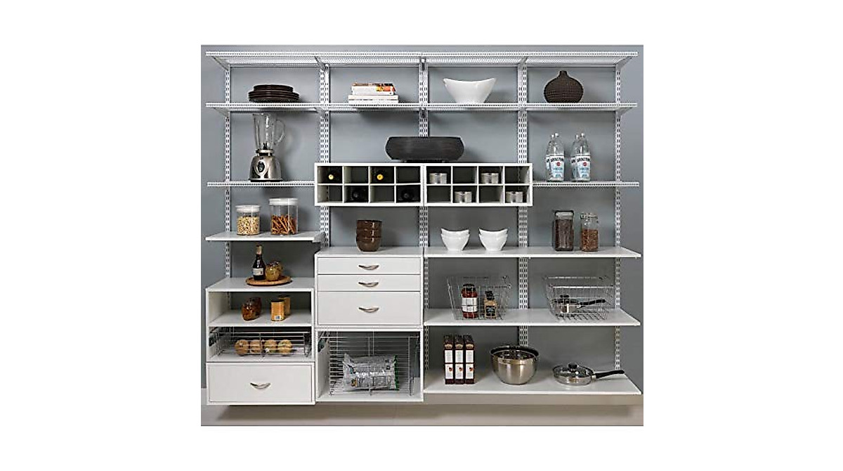 Organize with freedomRail Double Hang OBox - 1-Drawer White