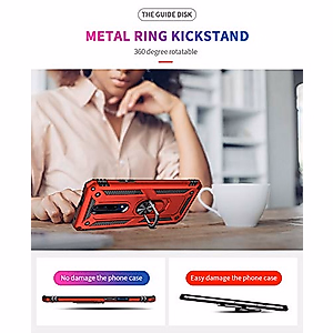 OnePlus 7 Pro Case Military Protection with Built-in 360 Rotation Kickstand Support Car Magnetic Holder for OnePlus 7 Pro 6.67" Jade