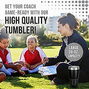 Personalized Volleyball Coach Tumbler Cup With Coach Name - Customized Volleyball Coach Gift - Custom Volleyball Coach Travel Mug - Pink