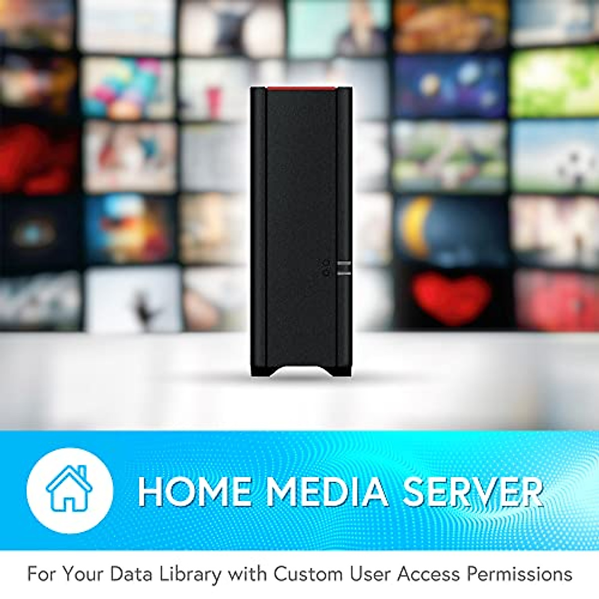 BUFFALO LinkStation 210 4TB 1-Bay NAS Network Attached Storage with HDD Hard Drives Included NAS Storage That Works as Home Cloud or Network Storage Device for Home