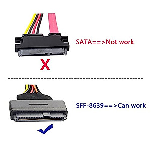 ChenYang M.2 NVME SSD to U.2 SFF-8639/NGFF SATA SSD to SATA 2 in 1 Combo Hard Drive Converter Adapter (NVME to SATA not Working)