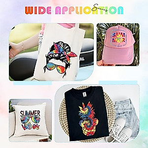 Tintnut Tie-dye Swirl HTV Heat Transfer Vinyl Roll - 12 Inch x 5ft Roll HTV Color Gradient Swirl Iron on Vinyl Spiral Patterned HTV Vinyl DIY Canvas Bag T-Shirts for Cricut or Silhouette Cameo