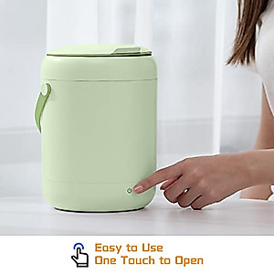 MEHIDFY Portable Washing Machine, 3L Ozone & Blue Light Deep Clean Portable Washer, Smart Timer Control Countertop Washing Machine, Mini Washing Machine for Underwear, Socks, Baby Clothes (Green)