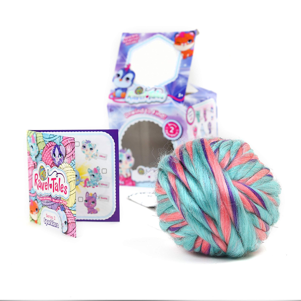 Sunny Days Entertainment Ravel Tales Sparklers Series 2 - Collectible Plush with DIY Craft Activities