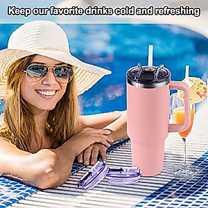 AIERSA 2Pcs Lid Replacement for Stanley Quencher Cup 30 oz Tumbler with Handle, Flip Spill Stopper Lid, Spillproof, Dustproof for Stanley Cup Accessories