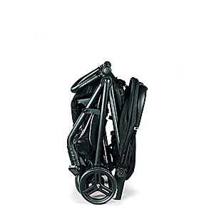 Peg Perego Selfie – Self-Folding, Light Weight, Compact Stroller – Compatible with All Primo Viaggio 4-35 Infant Car Seats - Made in Italy - Onyx (Black)