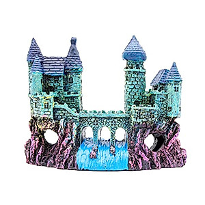 NW Wholesaler Fish Tank Castle Decoration - Fish Hideaway for Aquarium Décor (Waterfall Way)
