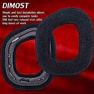 HS80 Ear Pads Compatible with HS80 Headset I Thicker Enhanced Memory Foam - More Soft Comfort Micro Velour by DIMOST