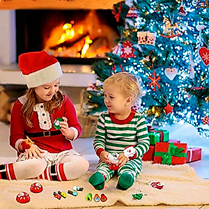 S SWIRLLINE 185 PCS Christmas Party Favors for Kids Prizes - Glow in The Dark Bulk Toys Pinata Fillers - Christmas Stocking Stuffers and Light Up Party Supplies