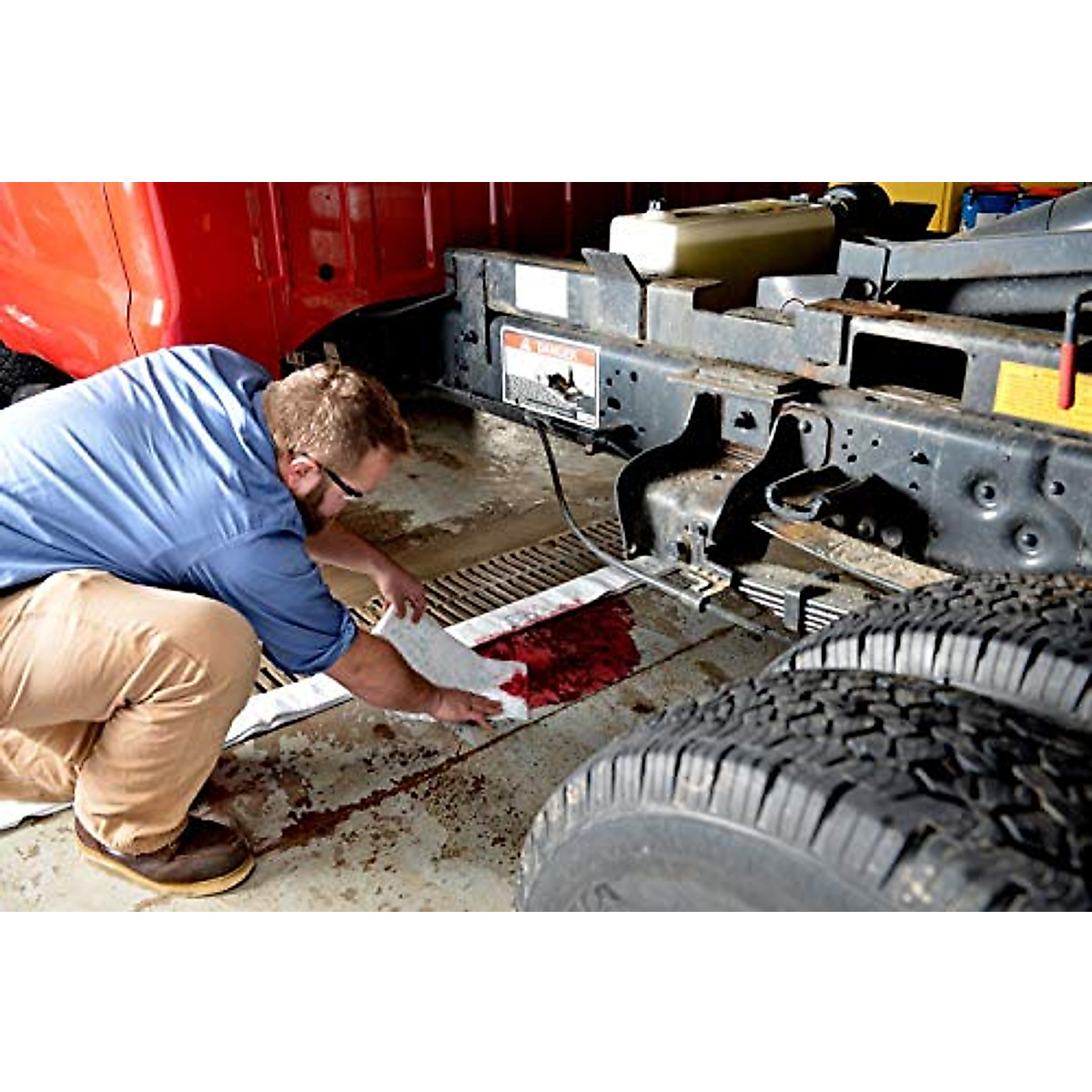 3M Petroleum Sorbent Pad HP-156, High Capacity,White, 17" X 19"