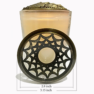 Jar Candle Toppers Scented Candles Cover, Candle Topper Space Embellish for Candle Jars, Candles Gifts for Women Candle Accessories Jar Candle Lid, Prevent Touch Help Jar Candles Melt Evenly Space
