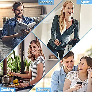 Wireless Earbuds Bluetooth 5.1 Headphones Built in Mic in Ear Bud Noise Canceling 3D Stereo Air Buds Earbuds Fast Charging, IPX5 Waterproof for iPhone and Android (White)