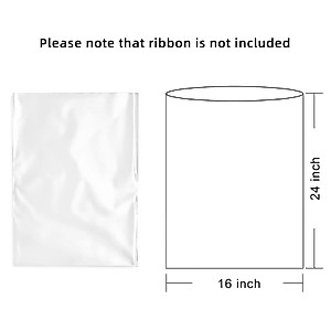 Morepack Cellophane Bags,16x24 Inch 20 PCS Cellophane/Cello Wrap for Gift Baskets, Clear Basket Bags