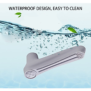 MIKMAYTOO Door Levers Handle Cover, 2 PCS Anti-Collision Anti Static Electricity Door Handle Silicone Protective Cover for Children protectoin (Grey)