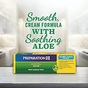 Preparation H Hemorrhoid Cream with Aloe for Multi-Symptom Relief - 1.8 Oz Tube
