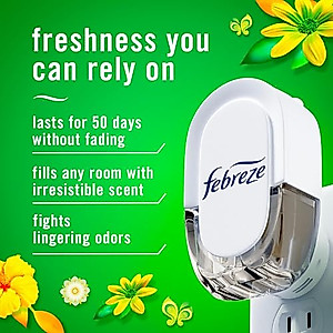 Febreze Odor-Fighting Fade Defy PLUG Air Freshener, Downy April Fresh, Gain Original, Linen & Sky, (3) .87 fl. oz. Oil Refills