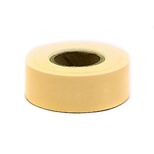 ChromaLabel 1 inch Clean Remove Color Code Labeling Tape, 500 inch Roll, Tan