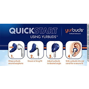 Yurbuds Earbud Covers Black Size 5
