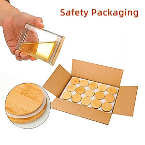 chayblas Candle Making Kit, 15 PCS 10oz Glass Candle Jars, Food Grade, Airtight Bamboo Lid, for Making Candles, DIY Fun, Modern Style