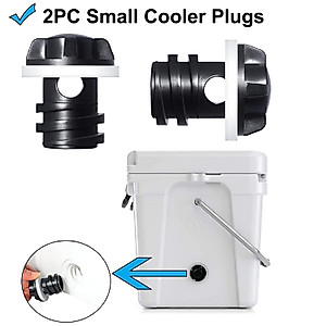 Cooler Plug for YETI Cooler, Drain Plug Cooler Plug Compatible with Yeti and RTIC Coolers Leak-Proof Replacement for YETI Tundra Roadie Tank Coolers and RTIC Coolers 2pcs
