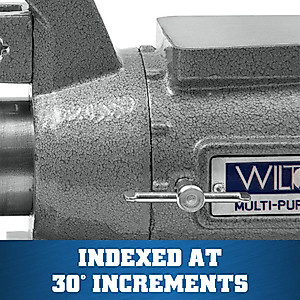Wilton 4-1/2" Multi-Purpose Bench Vise, 360° Rotating Head & Base, 4" Max Opening (450P)