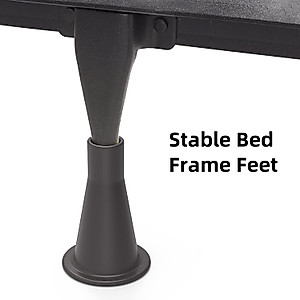 KOHOME 6Pcs Bed Frame Feet, Tall Sturdy Cone Shaped Legs,Prevent Sliding Plastic Bed Risers,Bed Frame Legs for Replace Wheels Casters to Protect Your Floor
