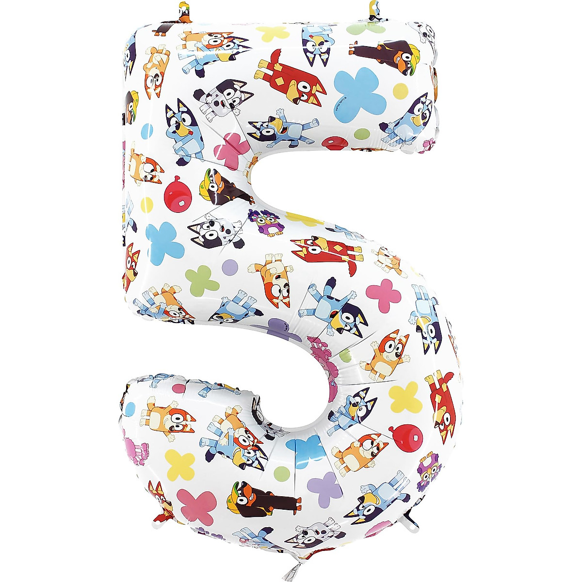 Toyland® 26 Inch Bluey & Bingo Number Foil Balloon - Kids Party Balloons - Number 1-5 Available
