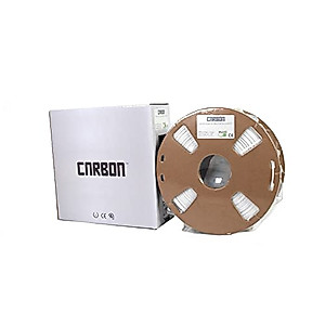 ECO - Certified Food Grade PETG 3D Printer Filament - Carbon Brand - Lab Tested FDA Compliant Food Safe, 1.75mm, 1kg, Accuracy: +/- 0.02 (White)