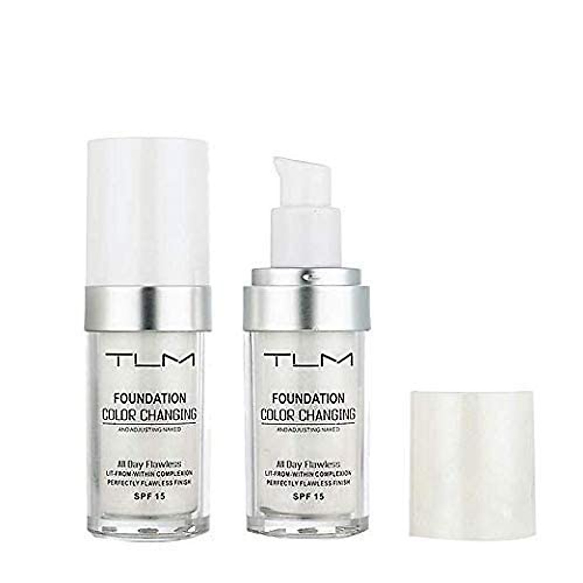 KOSIMI 30ml TLM Color Changing Foundation Liquid Base Makeup Change To Your Skin Tone By Just Blending, white