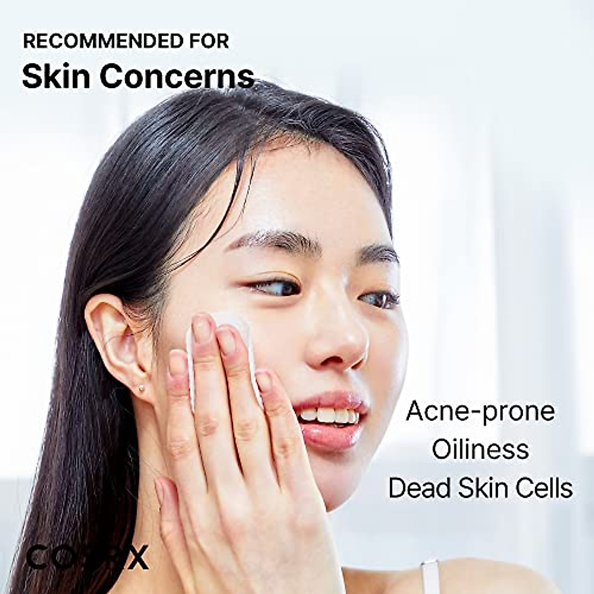 COSRX BHA Cleansing Pad, Facial Exfoliant-Soacked Pad for Blackheads, Whiteheads, Minimizing Englarged Pores, Prevent Breakouts, 70 Pads, Artificial Fragrance-Free, Parabens-Free, Korean Skincare