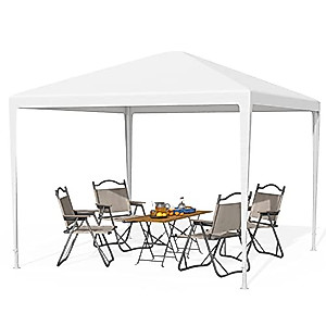 10x10 Gazebo Waterproof Outdoor Canopy Patio Tent Party Tent for Wedding BBQ Cater