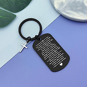 Vadaka Correctional Officer Gift Keychain Christian Gift Religious Jewelry from Correctional Officer Faith Present Christmas Birthday Present from Mom Wife