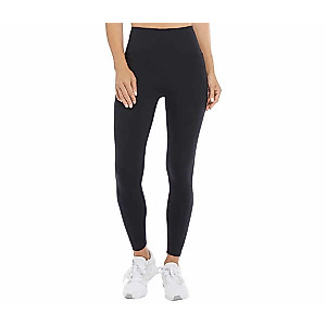 Danskin Women's Performance Legging with Pockets (as1, Alpha, s, Regular, Regular, Black Salt, Small)