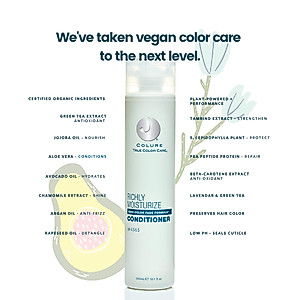COLURE Richly Moisturize Conditioner Instantly Rehydrates Dry Color-Treated Hair (33.8 oz)