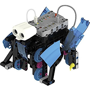 Thames & Kosmos Robotics Workshop Model Building & Science Experiment Kit | Build & Program 10 Robots with Ultrasonic Sensors | Program & Control with App for iOS & Android