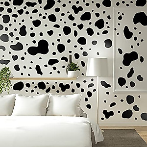 486 Pcs Funny Cow Wall Decor Room Decor Cute Cow Prints Decor Cow Gifts Cow Stickers Cow Print Vinyl Wall Art Decals Animal Wall Decals for Bedroom Living Room Window Showcase Nursery Wall Decorations