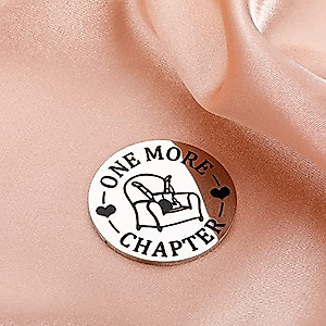 Funny Gifts Decision Coin for Book Lovers Teen Boys Girls One More Chapter Decision Maker for Son Daughter Teens Stocking Stuffers for Men Women Friends Bookworm Reader Student Coworker Reading Gifts