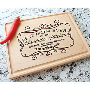Personalized Mom Cutting Board Gift For Mom Grrandmother Custom Mothers Day Cutting Boards for Women