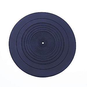 Turntable Platter Mat, 12" Silicone Rubber Slipmat Universal to All Hi-Fi Record LP Players by Gartopvoiz