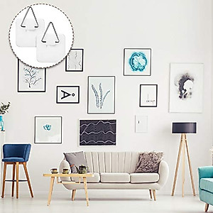 Sawysine Invisible Adhesive Plate Hanger Vertical Plate Holders for Plate Pictures Wall Art Decor Supplies, 1.25 Inch (80 Pieces)