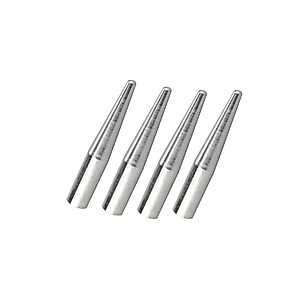 AMEYXGS 12pcs Archery Arrowheads Stainless Steel Arrow Points Shooting Target Practice Arrow Tips Use for Paste Outside The Arrow Shafts (OD: 9 mm, ID: 8 mm)