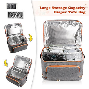 Vasttron Wearable Breast Pump Bag, Breastfeeding Pump Bag Diaper Bag Portable Pump Carrying Case for Working Moms Travel Compatible with Willow Elvie Pumps Pump in Style