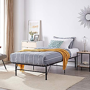 Naomi Home Twin XL Bed Frames, Foldable, Easy to Assemble, Storage Underneath