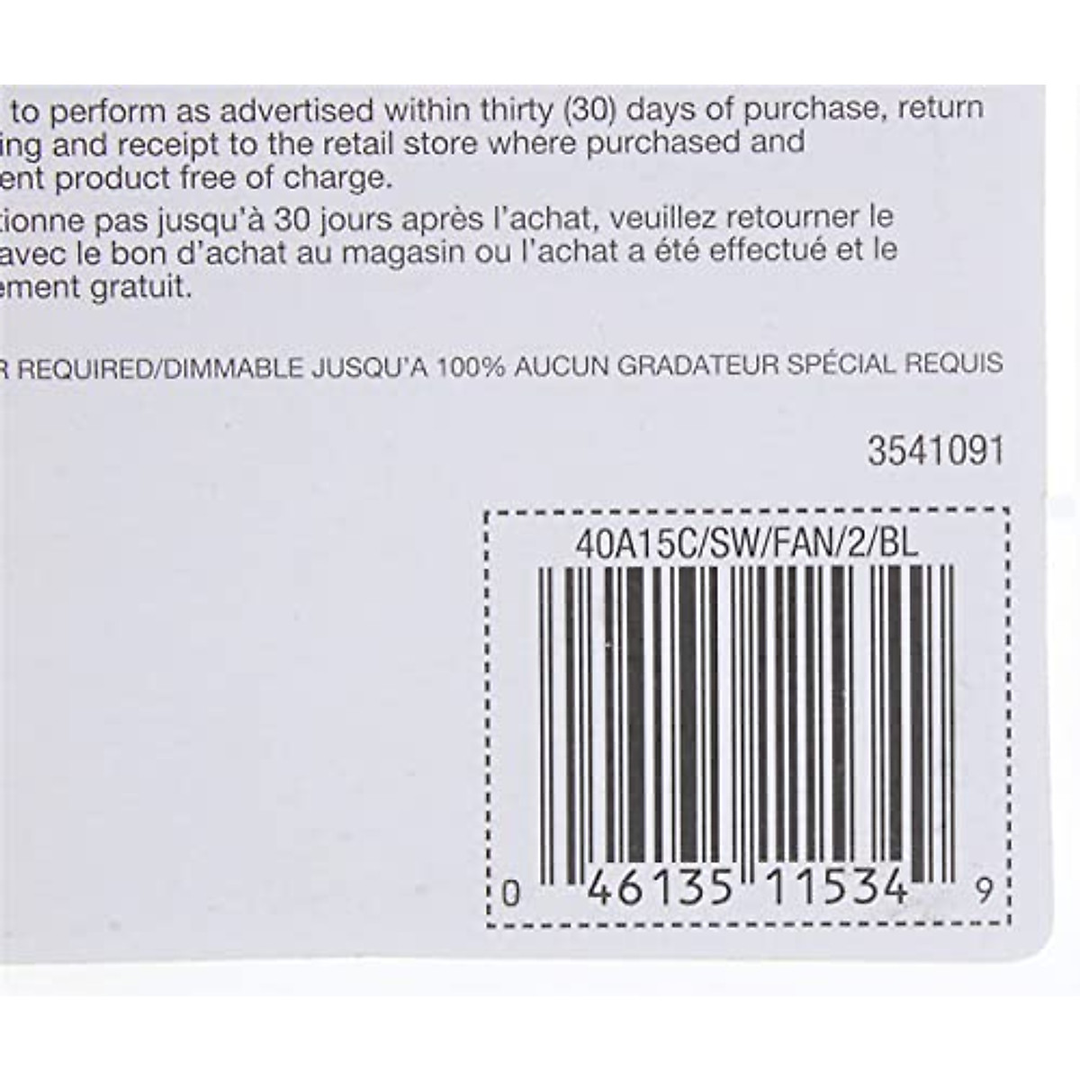 Syl Ceiling Fan Bulb 40w Size 2ct Syl Ceiling Fan Bulb 40w Wht 2ct